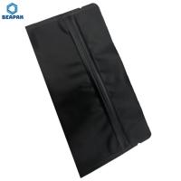 China Matte Black Zipper Doypack Mylar Stock Packaging Bags for sale