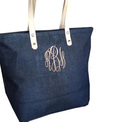 China Shopping Printed Cotton Eco Recycled Canvas Tote Bags for sale