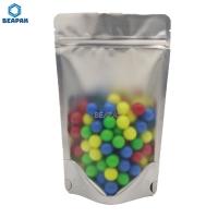 China Laminated Clear Mylar Stand Up 16 Oz Stock Packaging Bags for sale