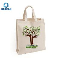 China Recycle Handle Zipper Promotional Cotton Jute Bag for sale