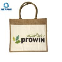 China Fashionable Shopping Cotton Cloth Linen Jute Burlap Tote Bag for sale