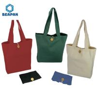 China Recycled Cotton Tote Printed Logo Foldable Canvas Bag for sale