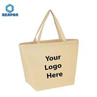 China Cotton Webbed Handles Natural Jute Eco Burlap Tote Bag for sale