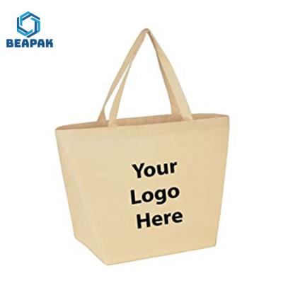 China Cotton Webbed Handles Natural Jute Eco Burlap Tote Bag for sale