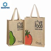 China Various Size Shopping Printed Embroidery Cotton Jute Bag for sale
