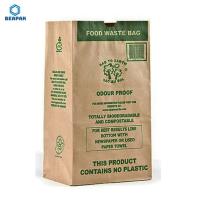 China Biodegradable Take Away 150gsm Fast Food Brown Paper Bags for sale