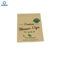 China Kraft Paper Three Side Sealed 110 mic Compostable Coffee Bags for sale