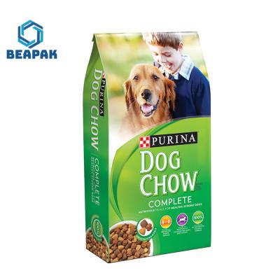 China Plastic Aluminum Foil Reusable Polythene Dog Food Pouches for sale