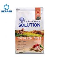 China Plastic Printing Square Bottom Animal  k Pet Food Bags for sale