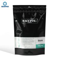 China Zipper  Matte Finished Recycled Stand Up Coffee Pouches for sale
