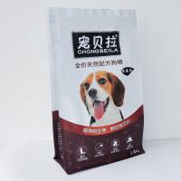 China Flat Bottom Stand Up Zipper Laminated k Pet Food Bags for sale