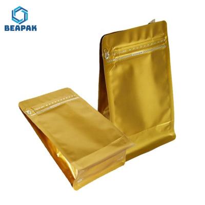 China Zip Seal Aluminum Foil 1000g Vacuum Stand Up Coffee Pouches for sale