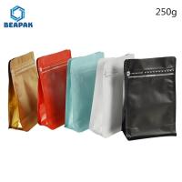 China Zip Seal Aluminum Foil 1000g Vacuum Stand Up Coffee Pouches for sale