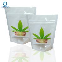 China Zipper Transparent Window 250g Stand Up Coffee Pouches for sale