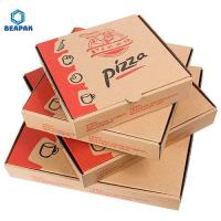China Flat Carton Pizza Folding Custom Food Packaging Boxes for sale