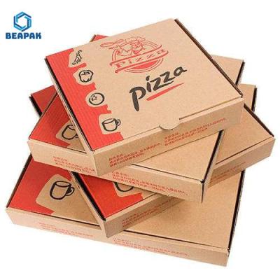 China Flat Carton Pizza Folding Custom Food Packaging Boxes for sale