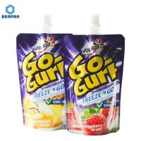 China CMYK Stand Up Moisture Proof Jelly Custom Spout Pouches for sale