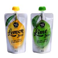 China SGS Sealed 80 Micron Food Package Custom Spout Pouches for sale