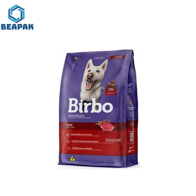 China Laminated Resealable Sealing Bottom Gusset Food Bag for sale