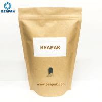China Zipper Biodegradable PLA Stand Up Coffee Bag 200 Microns for sale