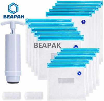 China Household Transparent Vacuum Zipper Sous Vide Bag for sale