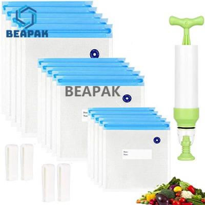 China Food Grade PET Sous Vide Vacuum Bag With Zipper for sale