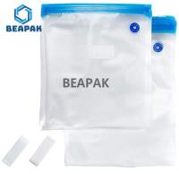 China Zipper Food Storage Sous Vide Vacuum Bag With Pump for sale