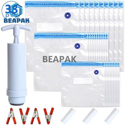 China Reusable Food Vacuum Sealed Sous Vide Bags With Zipper for sale