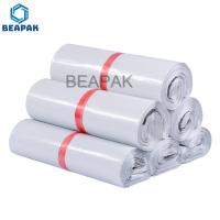 China DPE Gravure Printed Polythene Mailing Bags White Black for sale