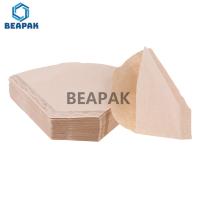 China White Sector Shape Coffee Drip Paper Filtering Good Permeability for sale