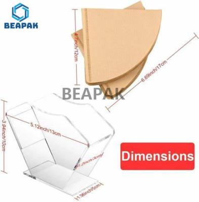 China Unbleached Sector Shape Coffee Machine Filter Papers for sale