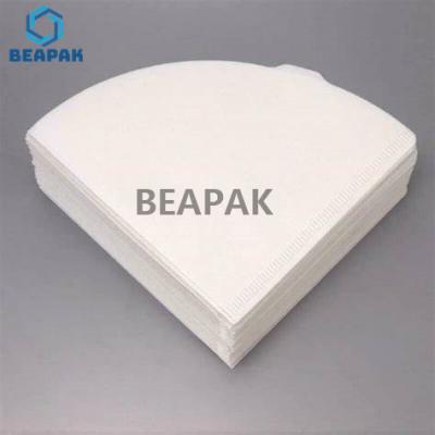 China Heat Seal Cone Coffee Filters Unbleached Disposable Coffee Filters  Good Permeability for sale