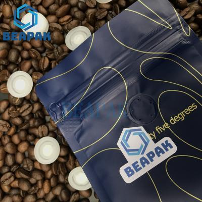 China Food Bag One Way Degassing Valve 8mbar One Way Exhaust Valve for sale