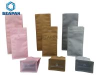 China CMYK Stand Up Coffee Pouch Flat Bottom Recycled Plastic Bag For Food for sale