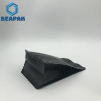China Silk Screen BOPP 250g 1kg Flat Bottom Bag Zipper Top Coffee Packaging Bag for sale