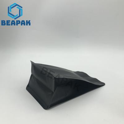 China Silk Screen BOPP 250g 1kg Flat Bottom Bag Zipper Top Coffee Packaging Bag for sale
