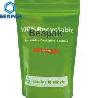 China Zipper Top Food Grade PE Recyclable Pouch Environmental Protection for sale