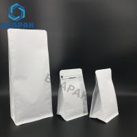 China Flat Bottom Ziplock Packaging Bag 120 Microns With Valve for sale