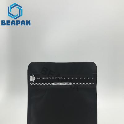 China Matt BOPP OEM Flat Bottom Coffee Bag Food Packaging With Valve for sale
