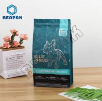 China Printed Pet Food Packaging Flat Bottom Pouch Non Delamination for sale