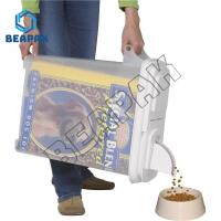 China Plastic Stand Up Side Seal Pet Dog Food Packaging Bag Square Bottom for sale