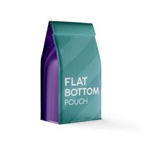 China 250g 500g Flat Bottom Coffee Bags Biodegradable Zipper Coffee Packaging Bags for sale