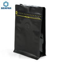 China Laminated Aluminum Foil Flat Bottom Coffee Bag Gravure Printing for sale
