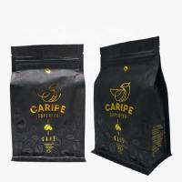 China Flat Bottom Biodegradable Kraft Paper Tea Bag 250g Side Gusset for sale