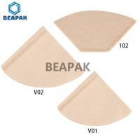 China Cone Disposable V60 Drip Coffee Filter Bags Unbleached Natural Paper for sale