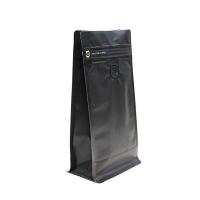 China Recyclable Flat Bottom Zipper Coffee Bag Tea Nuts Packaging Pouches With Valve for sale