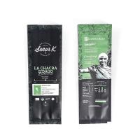 China Flat Bottom Drip Coffee Bean Packaging Bag Aluminum Foil Coffee Bag With Valve for sale