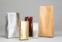 China Valve Sealable Mylar Foil Coffee Packaging Zipper Bags Ground Matte Kraft Paper Printed for sale