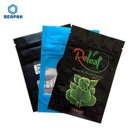 China Custom Printed Aluminum Foil Mylar Bag Matt Smell Proof Ziplock Pouch Bags for sale