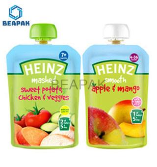 China Aluminum Foil Stand Up Custom Spout Pouches For Flexible Liquid Packet for sale